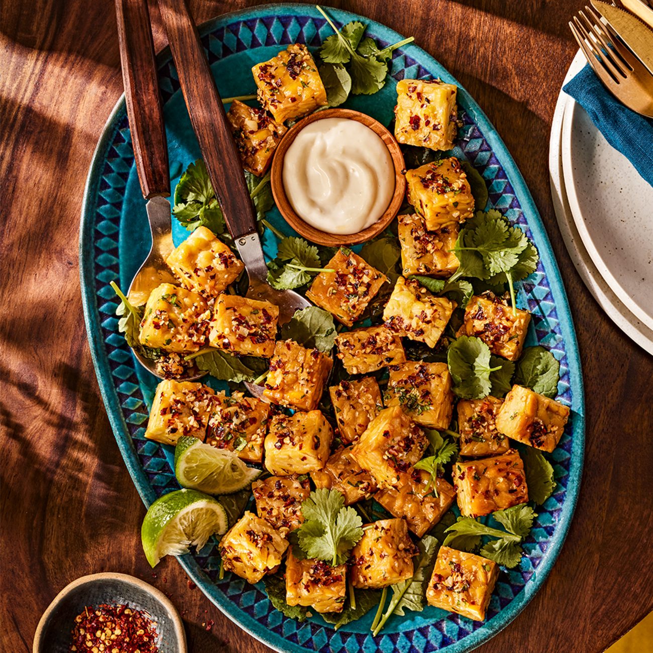 Spicy Cilantro Oven Fried Tempeh - LightLife®